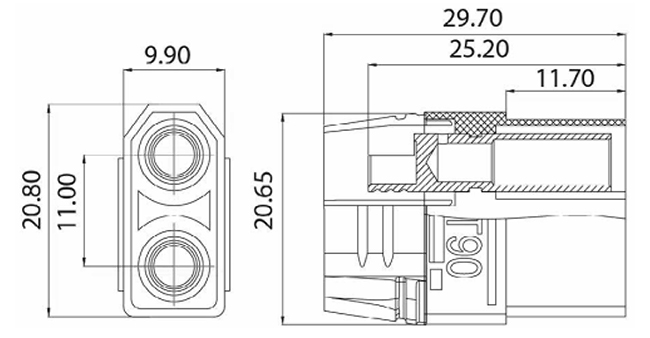 Connecteur XT-90 Femelle